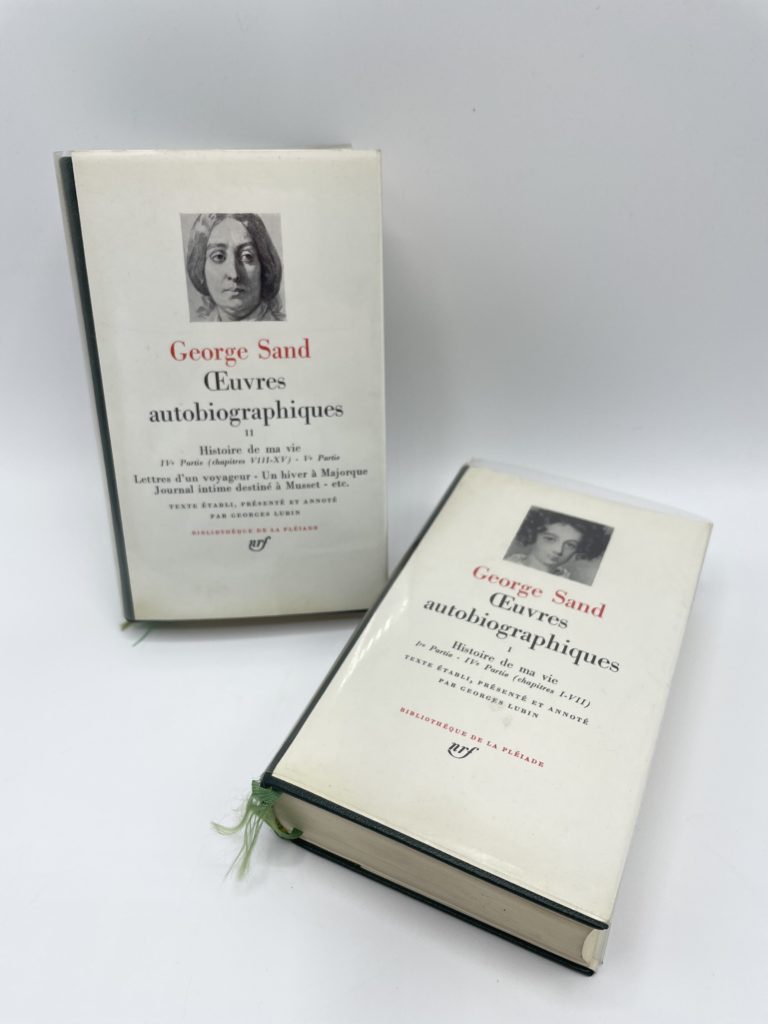 George Sand – Œuvres autobiographiques 2 tomes – Bibliothèque de la ...