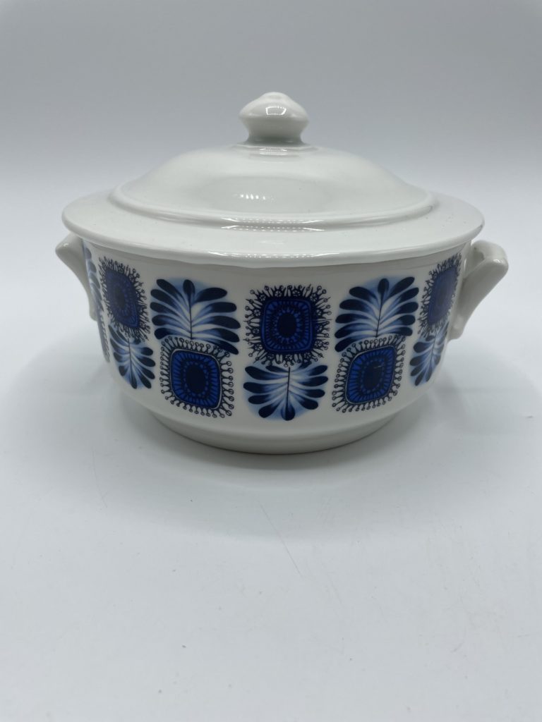 Plat porcelaine à feu ou légumier vintage Apilco décors LML sur Berry ...
