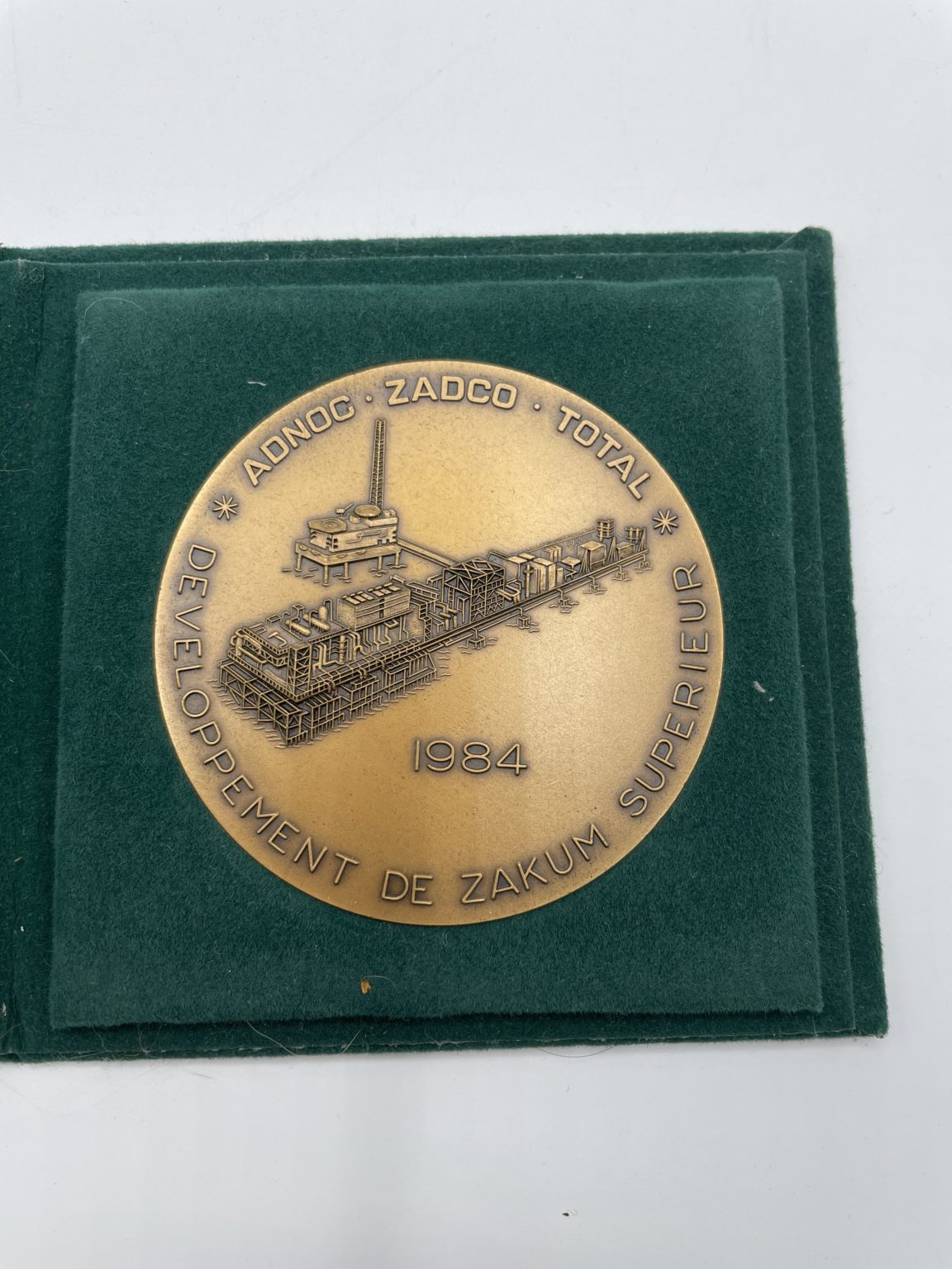 Médaille bronze Arthus Bertrand commémorative ADNOC ZADCO TOTAL ...