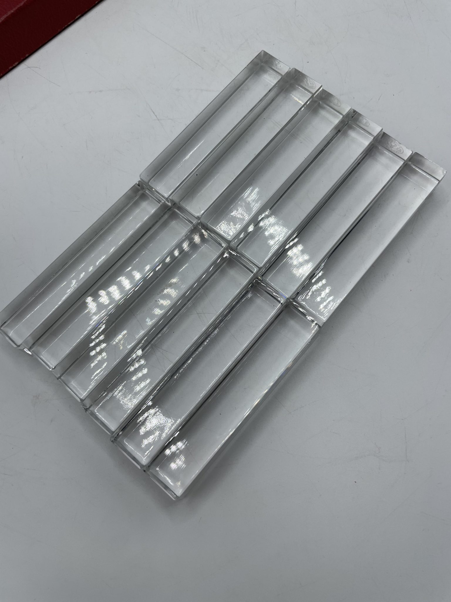 Lot de 12 repose couverts repose couteaux en cristal Baccarat ...