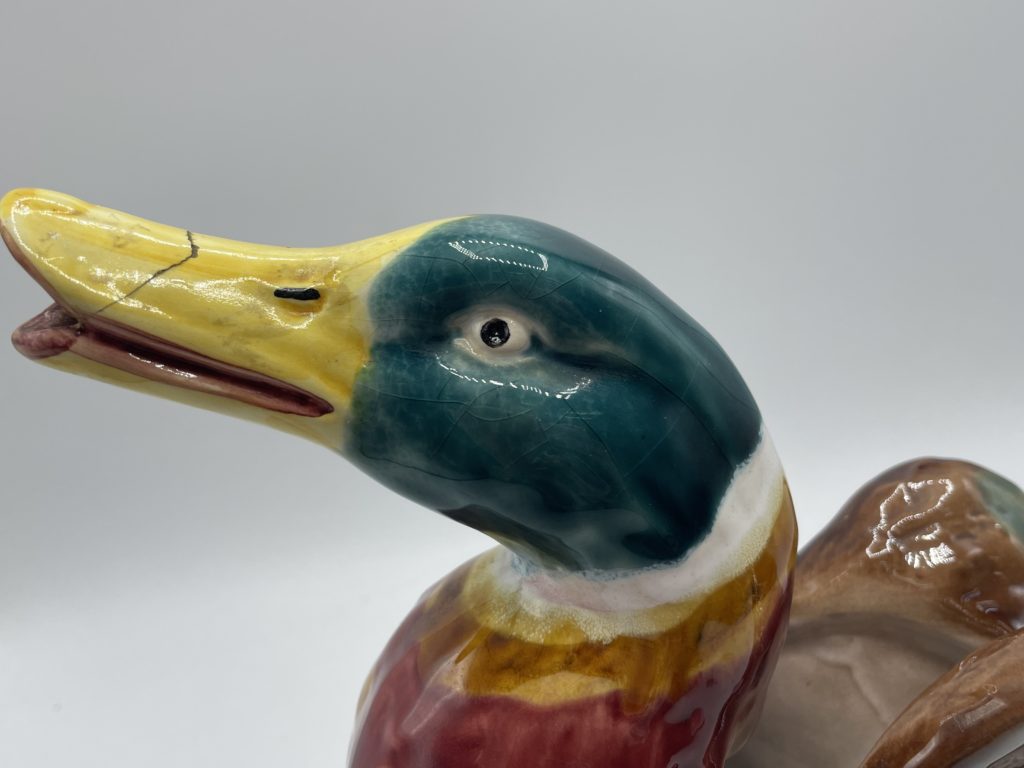 Pichet cruche barbotine canard vintage coloré - Ressourcerie Histoires ...