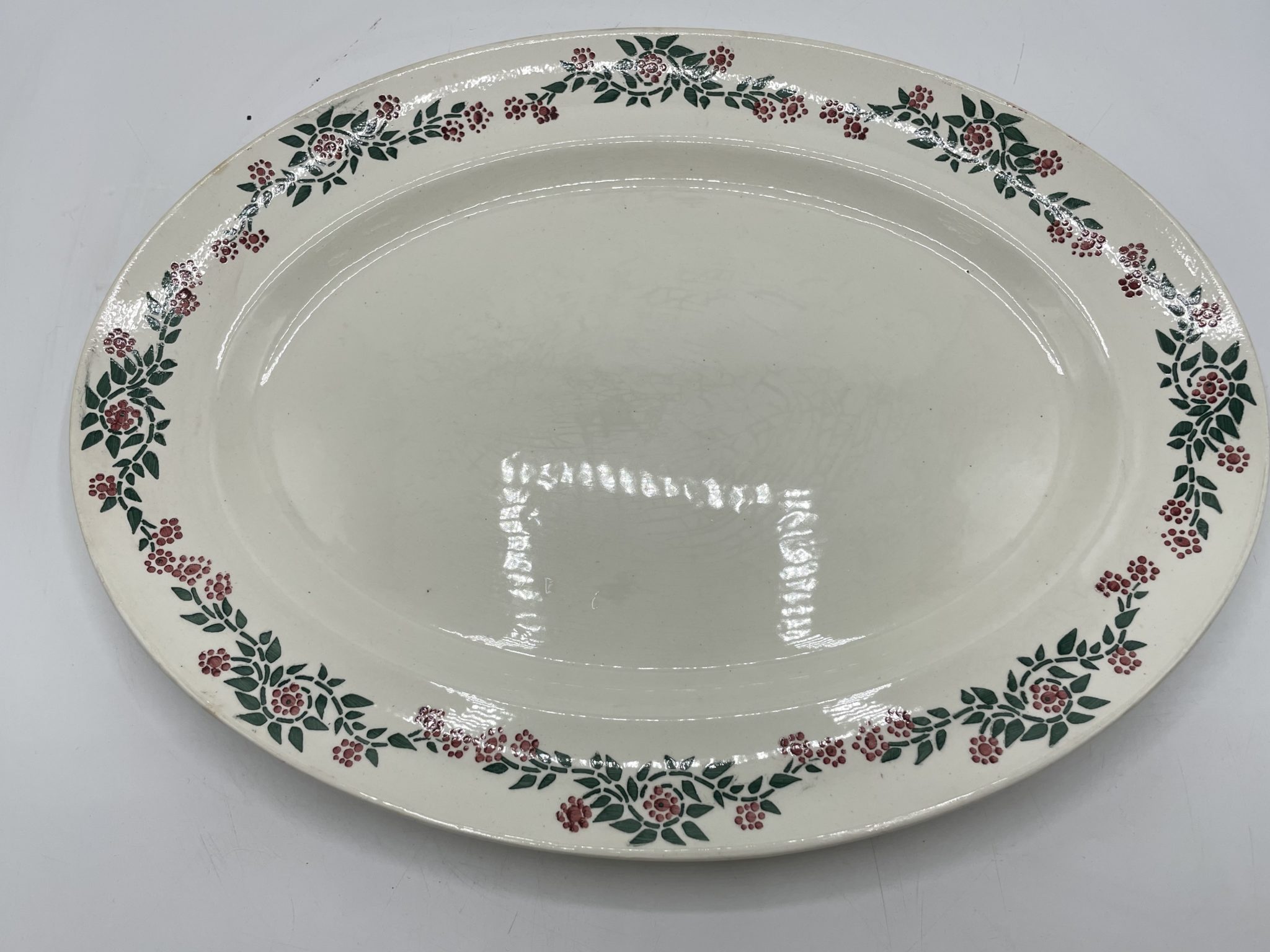 Grand plat de service ovale vintage faïence HBCM Cecile - Ressourcerie ... Grand plat de service ovale vintage faïence HBCM Cecile - Ressourcerie ...