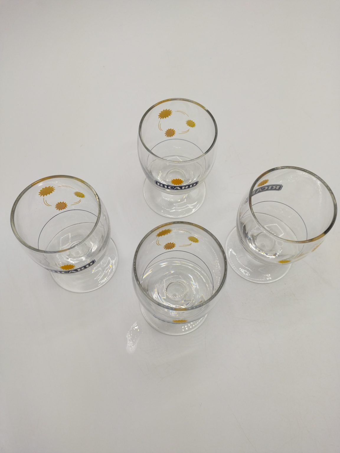 Lot de 4 verres ballons bibi Ricard Arc France - Ressourcerie Histoires ...
