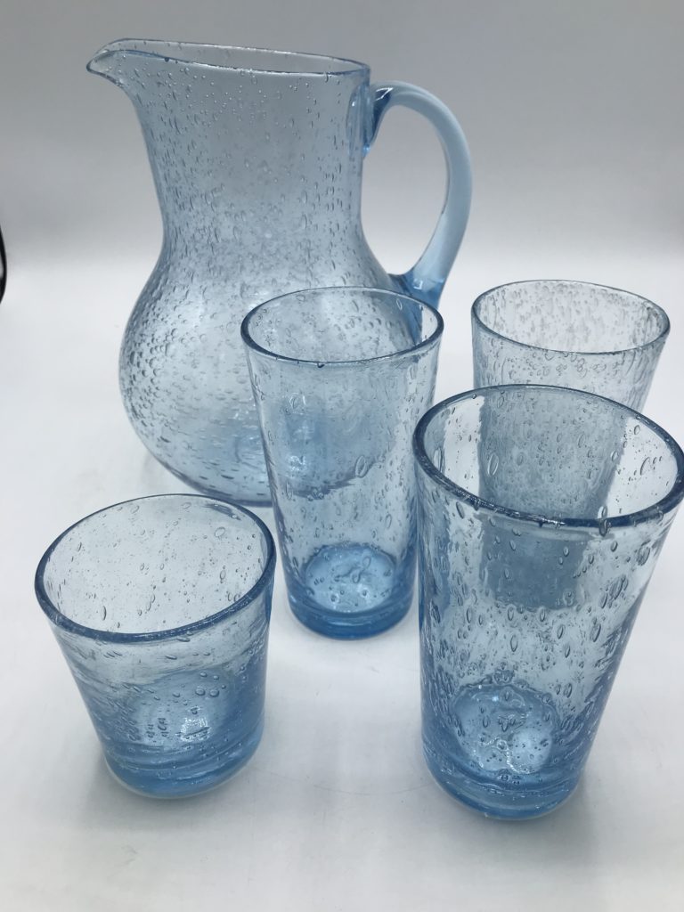 Carafe et verres de Biot - Ressourcerie Histoires Sans Fin