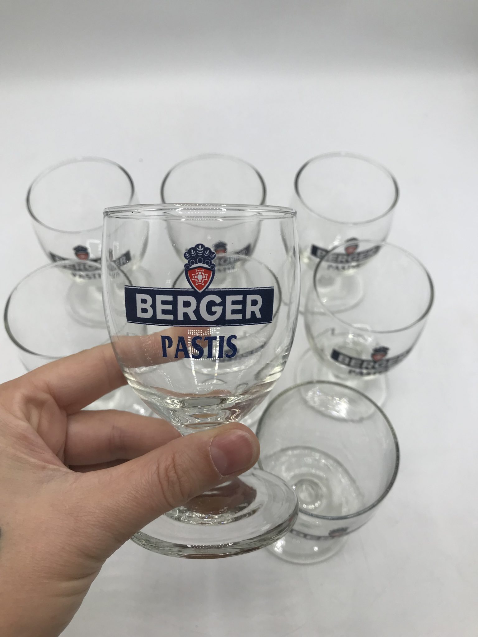Ensemble de 8 verres Berger Pastis - Ressourcerie Histoires Sans Fin