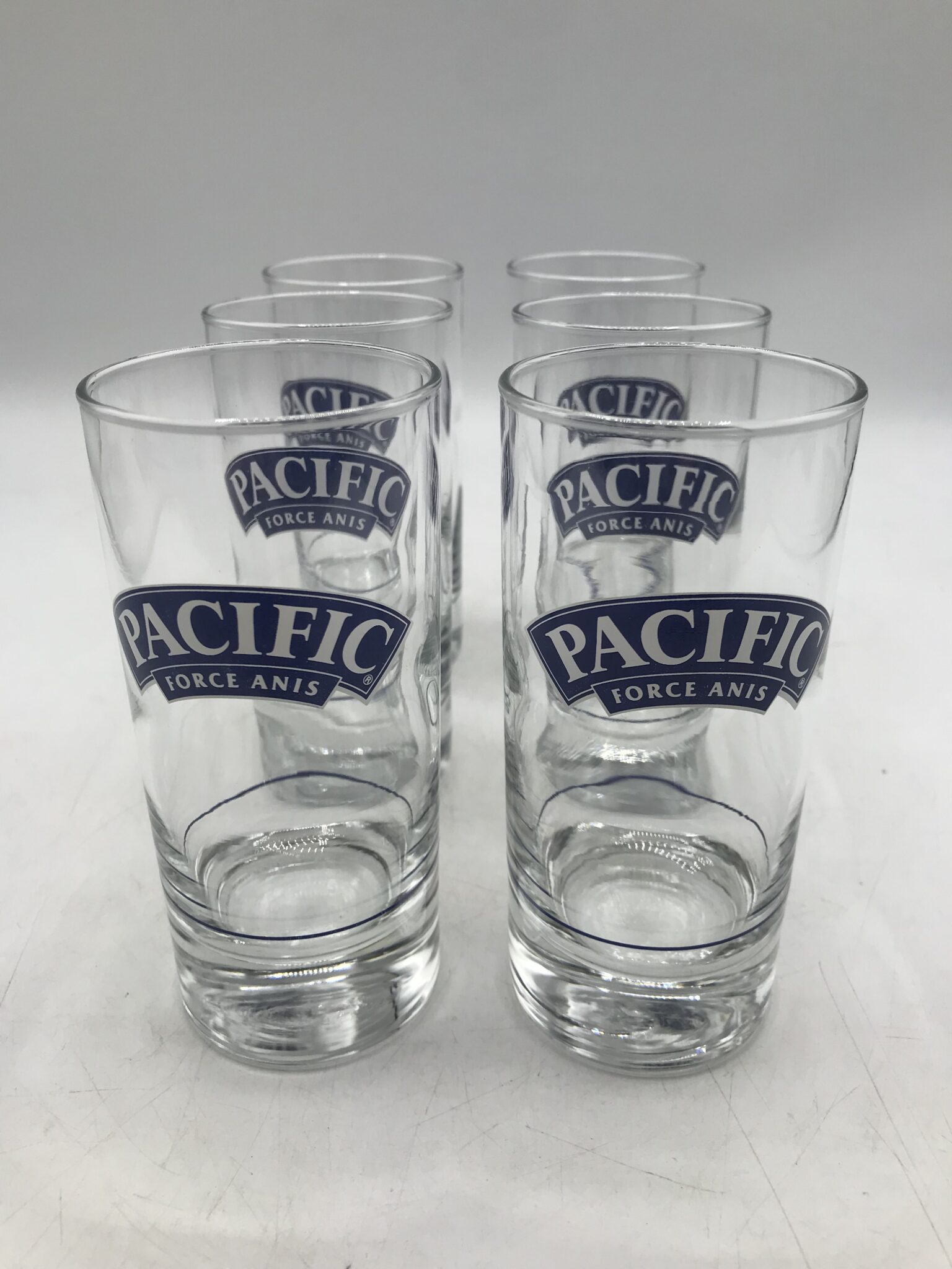 Lot de 6 verres PACIFIC force anis - Ressourcerie Histoires Sans Fin