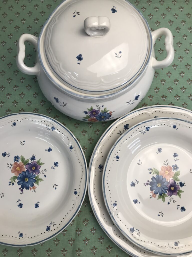 Service 4 pièces "Provincial Bouquet" - Ressourcerie Histoires Sans Fin