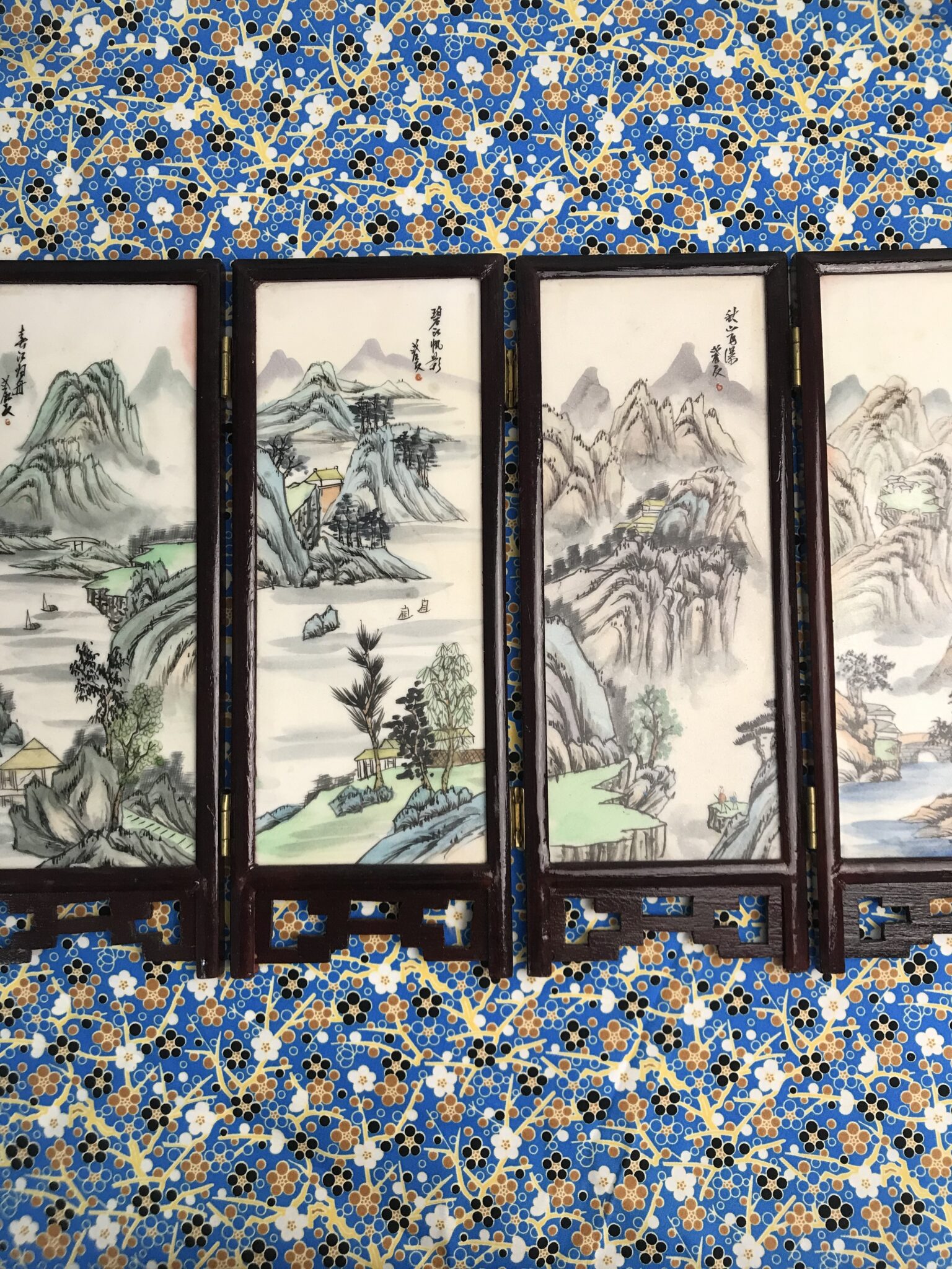 Paravent chinois de table - Ressourcerie Histoires Sans Fin