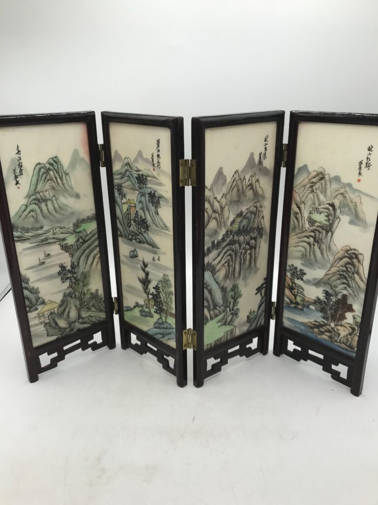 Paravent chinois de table - Ressourcerie Histoires Sans Fin