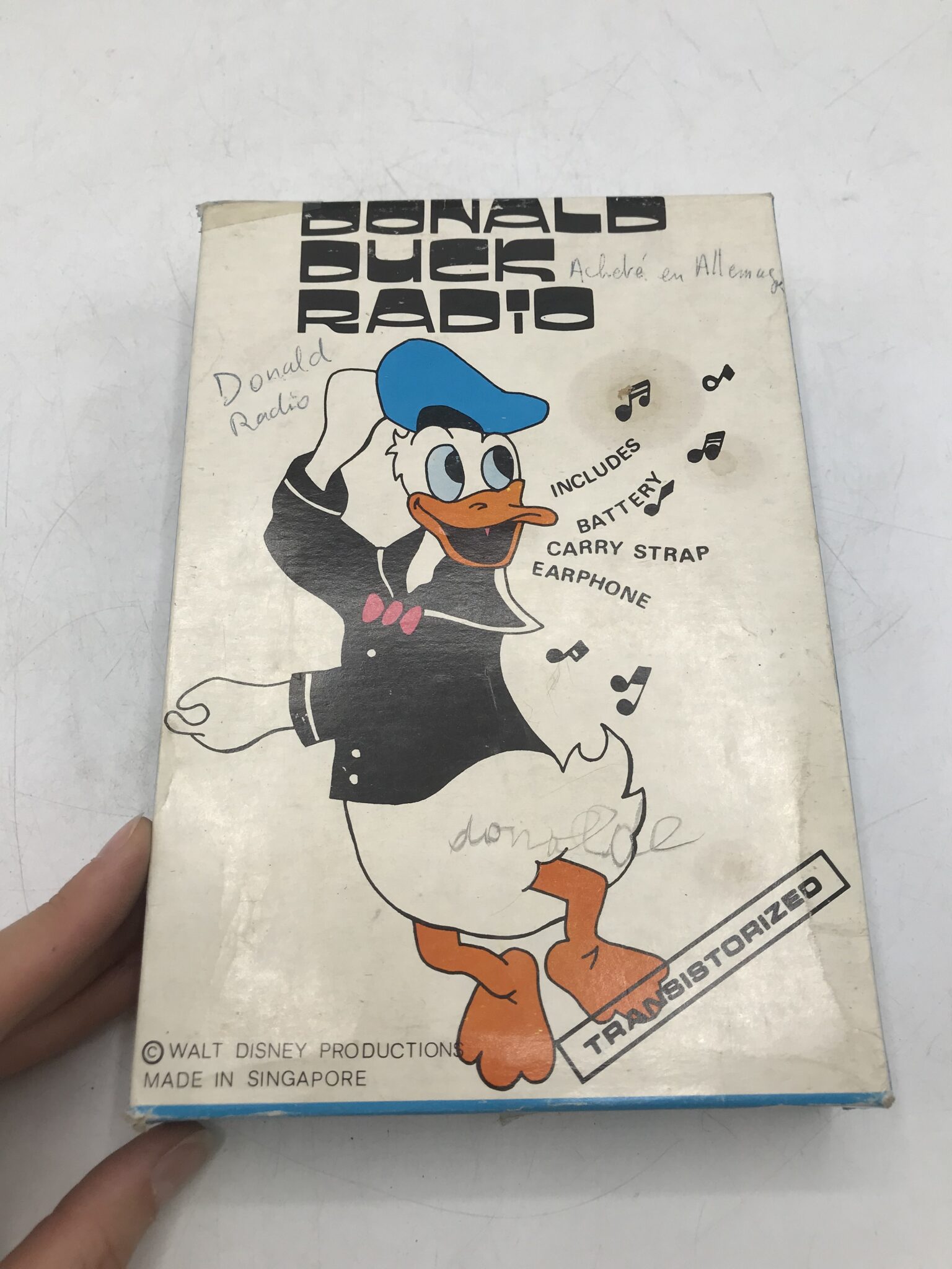 Transistor radio Donald Duck 1970 - Ressourcerie Histoires Sans Fin