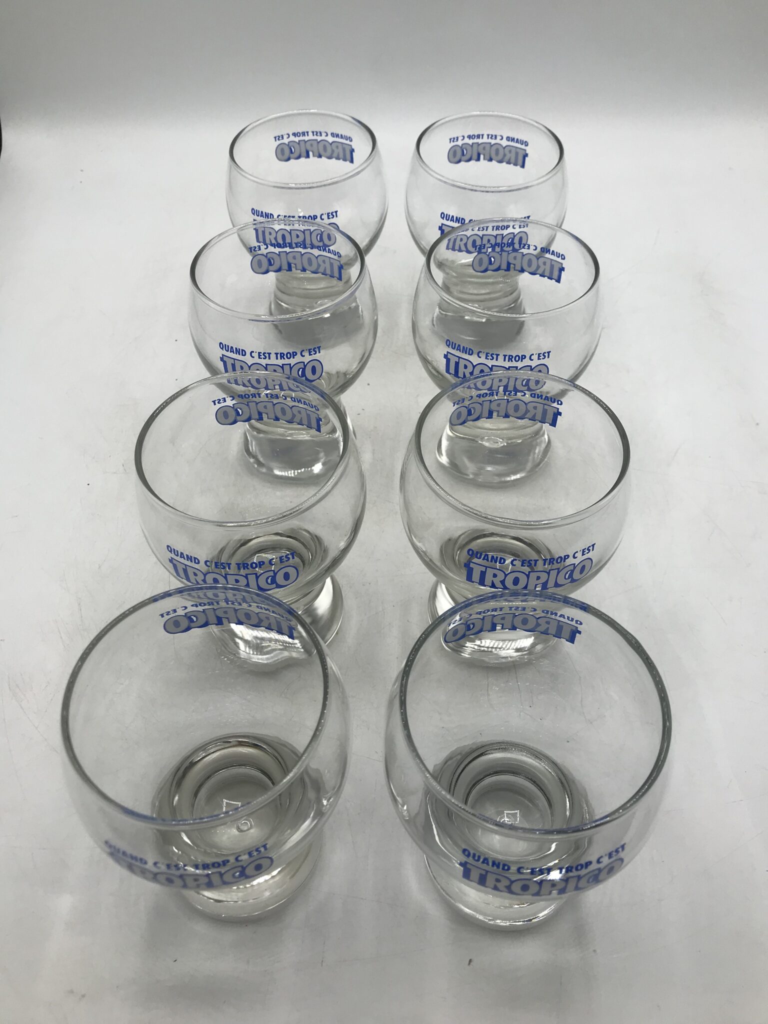Lot de 8 verres Tropico - Ressourcerie Histoires Sans Fin