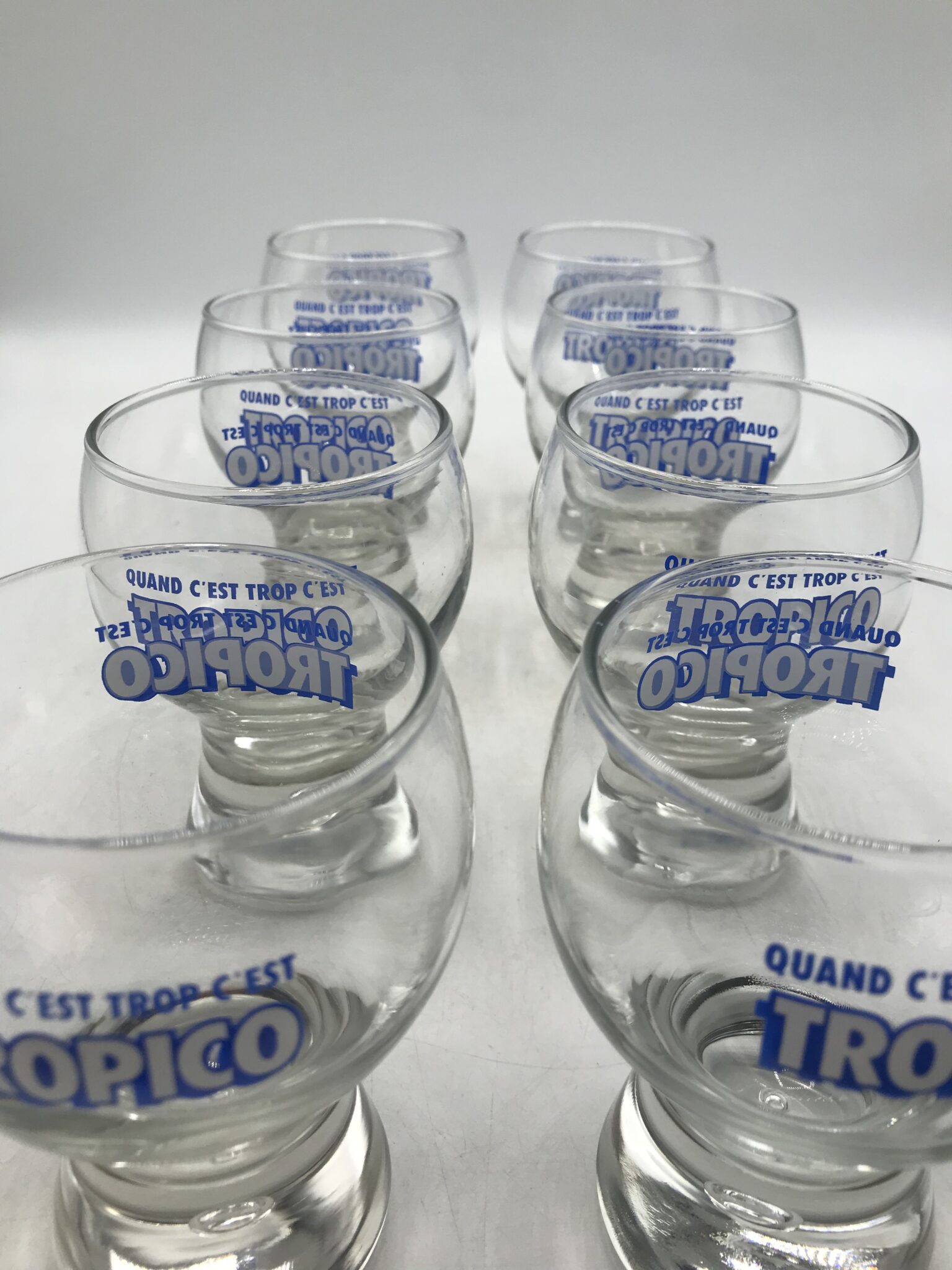 Lot de 8 verres Tropico - Ressourcerie Histoires Sans Fin